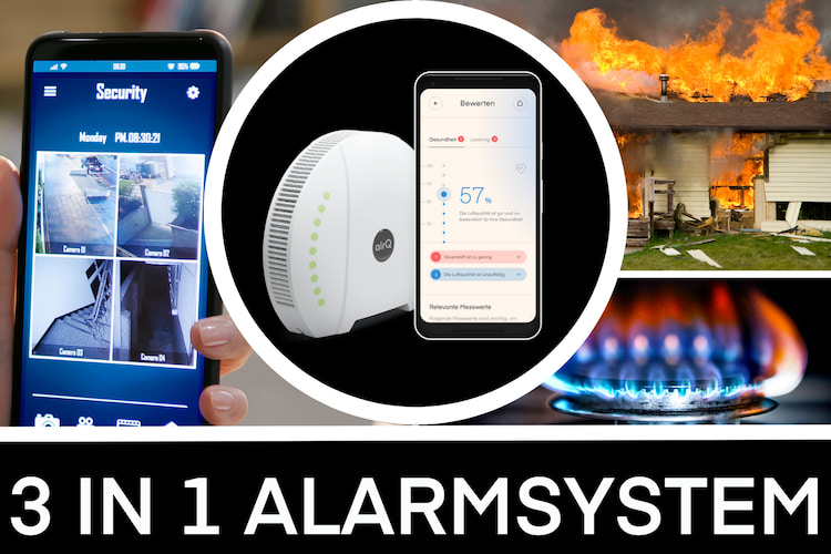 3 in 1 Alarmsystem: Der air-Q als Sicherheitssystem