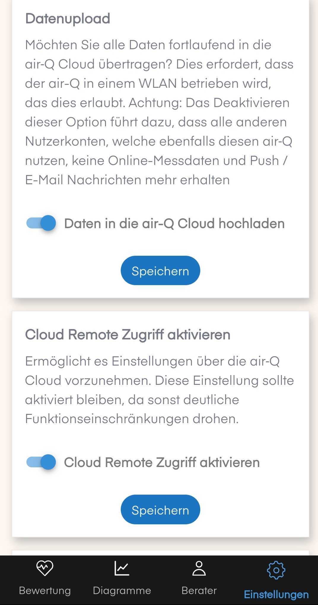 New features in our air-Q app | air-Q Blog