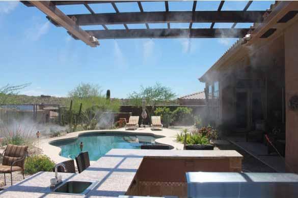 Misting systems can lower the temperature of your pool area by up to 20 ...