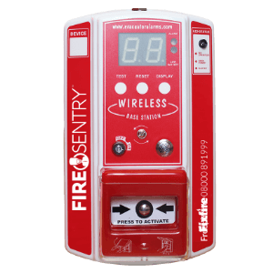 How does a Temporary Wireless Fire Alarm System work?