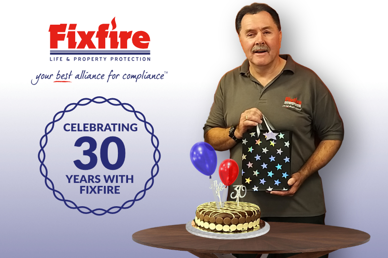 Fixfire® celebrates employee’s 30th year work anniversary