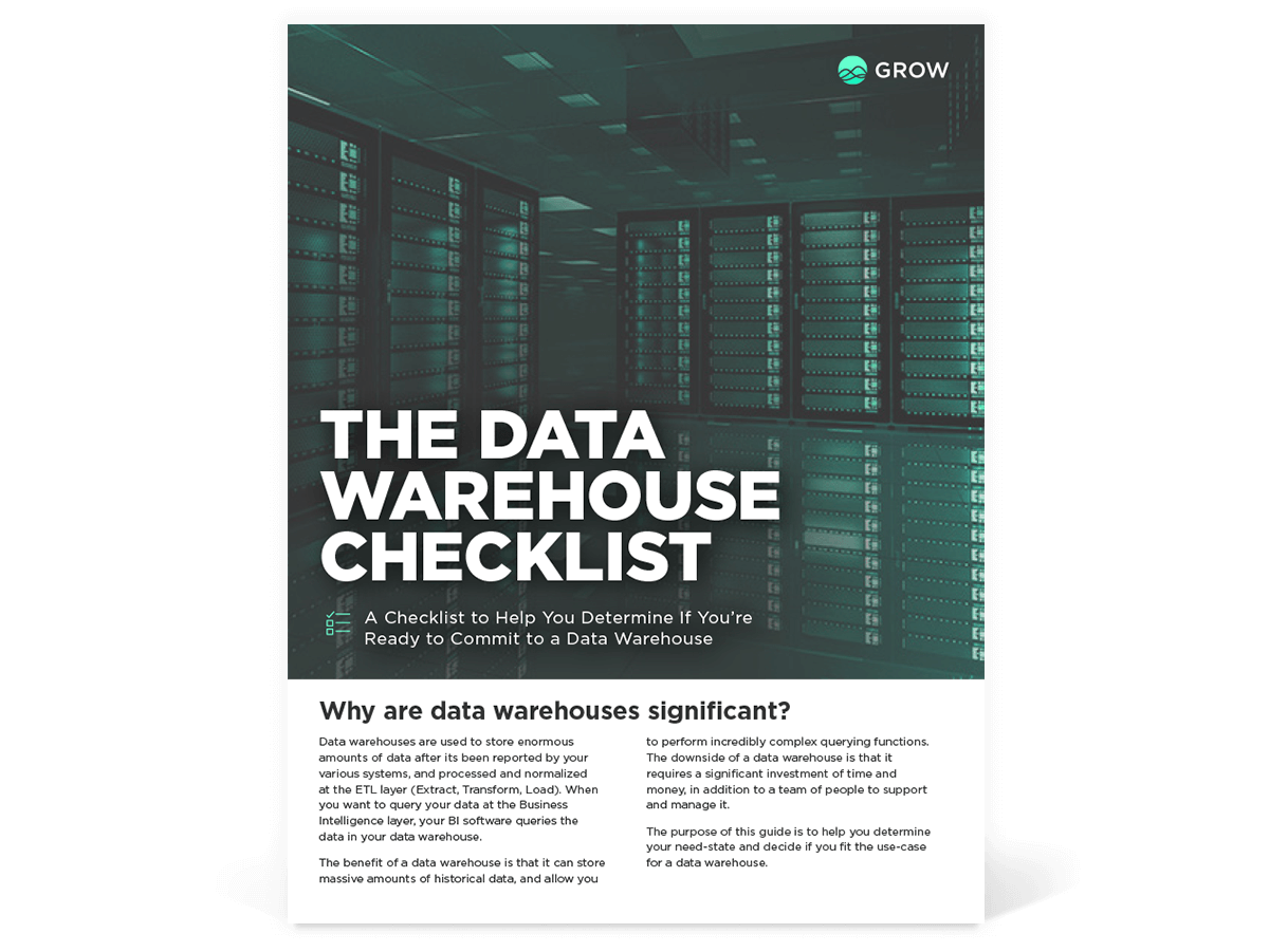 The Data Warehouse Checklist | Grow.com