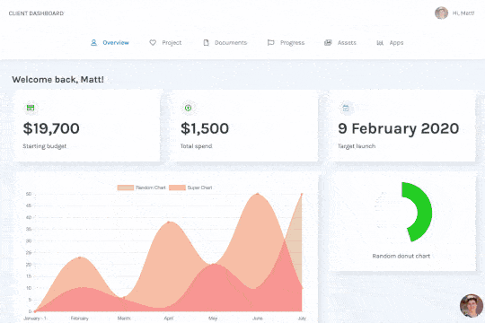 Client Dashboard Template by MemberStack | Flowbase