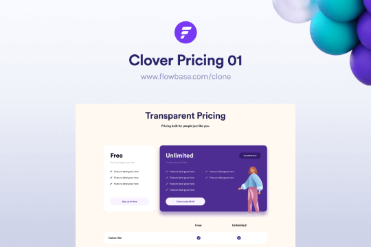 Webflow Free Cloneables | Flowbase