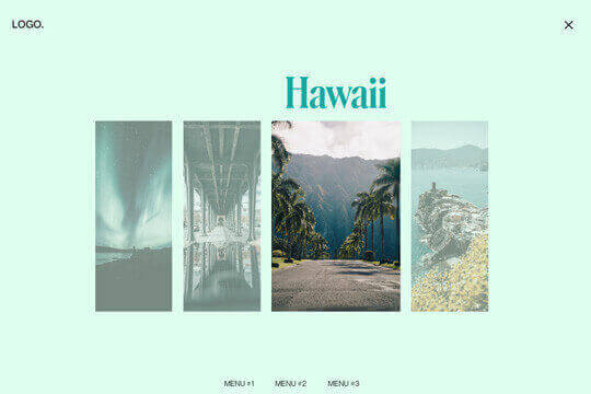 Expanding Cards Menu (CLONE) by Flowbase | Flowbase