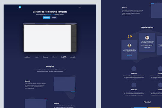 Membership Template by MemberStack | Flowbase