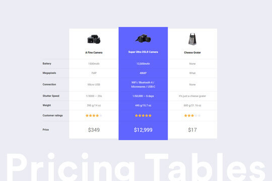 Pricing Tables by Webflow Team | Flowbase