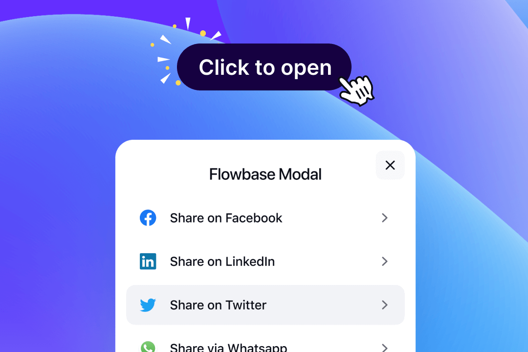 How to build a modal in Webflow | Flowbase
