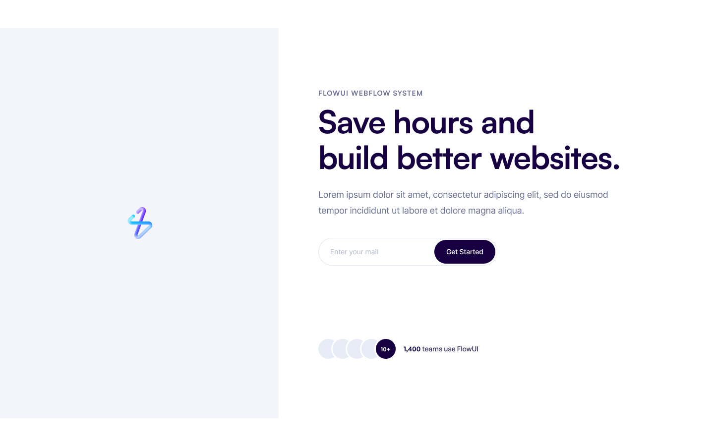 Webflow Header Component Flowbase