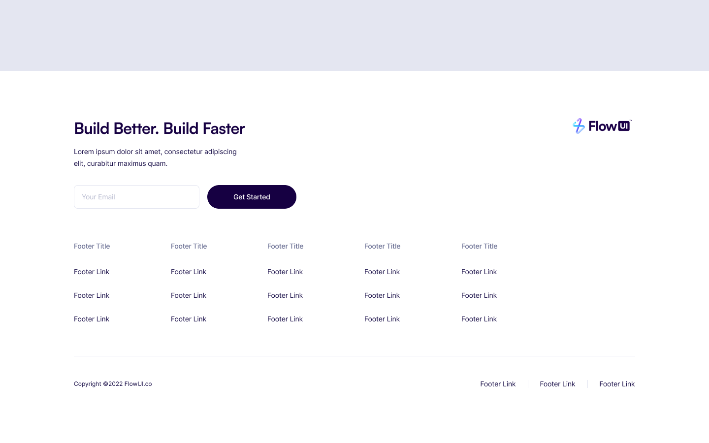 Webflow Footer Component | Flowbase