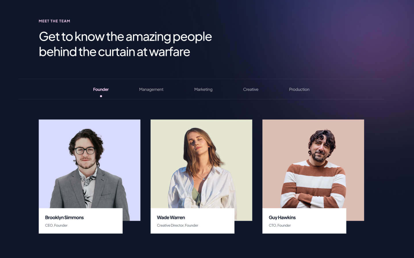 Webflow Team Component | Flowbase