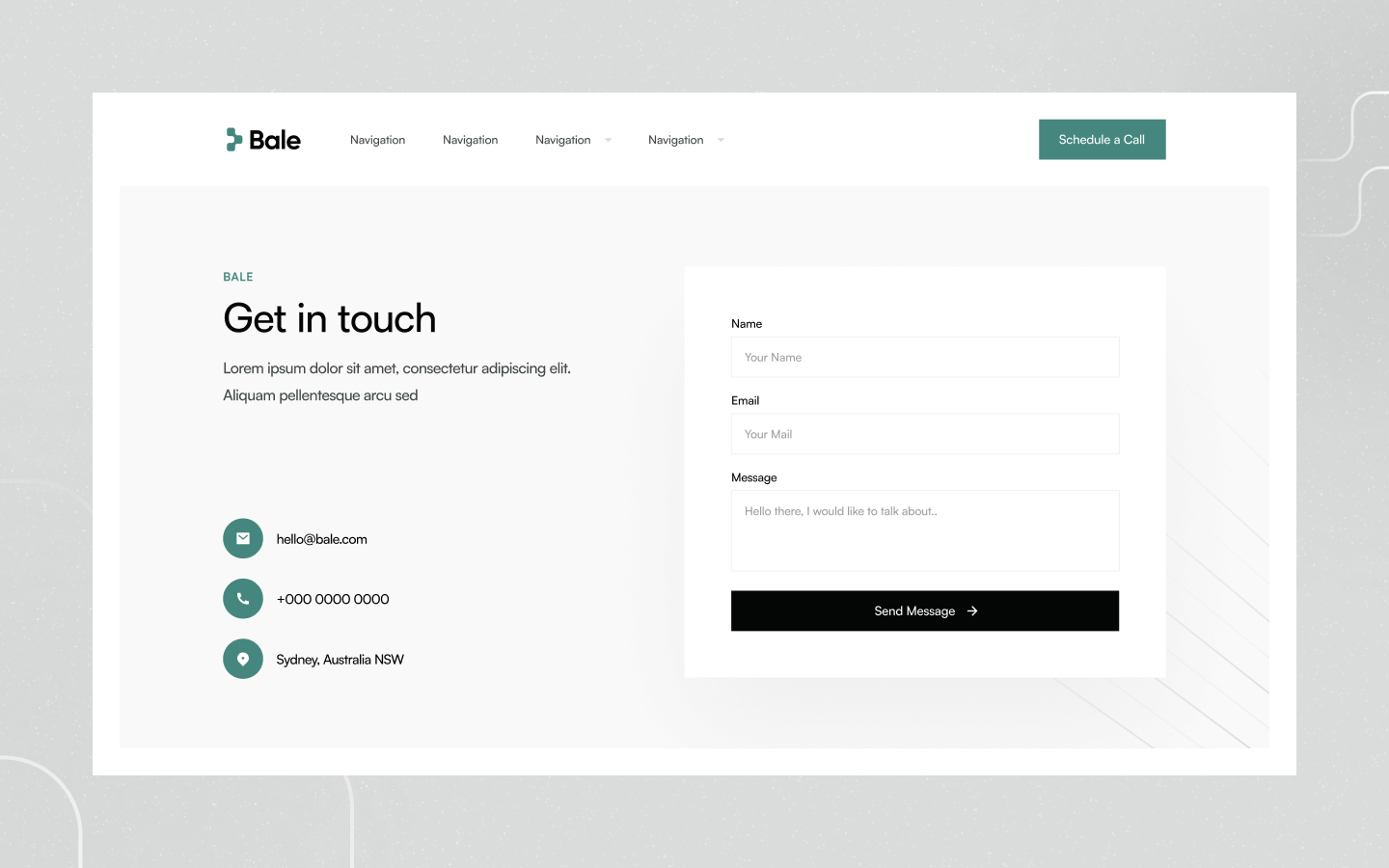 Bale Law & Legal Template | Flowbase