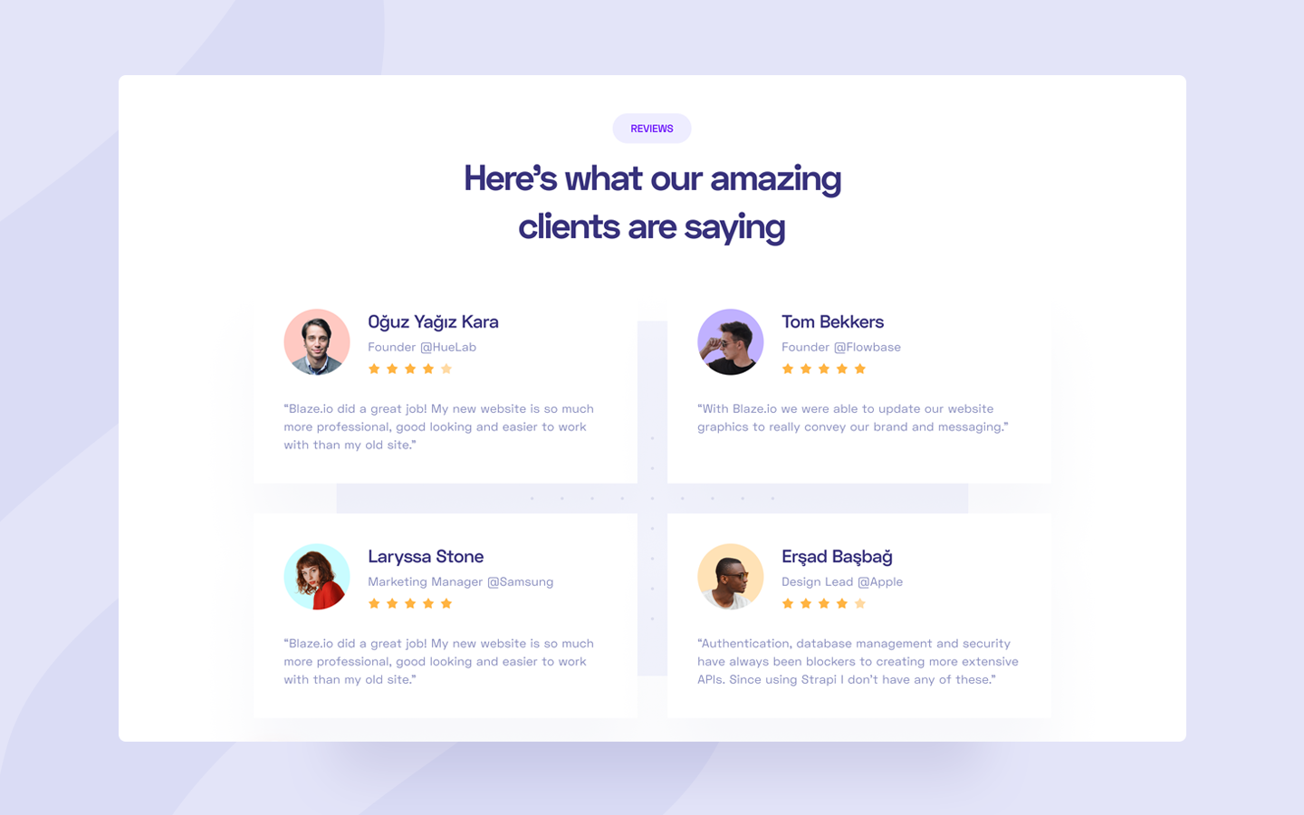 Blaze Startup SaaS Template | Flowbase