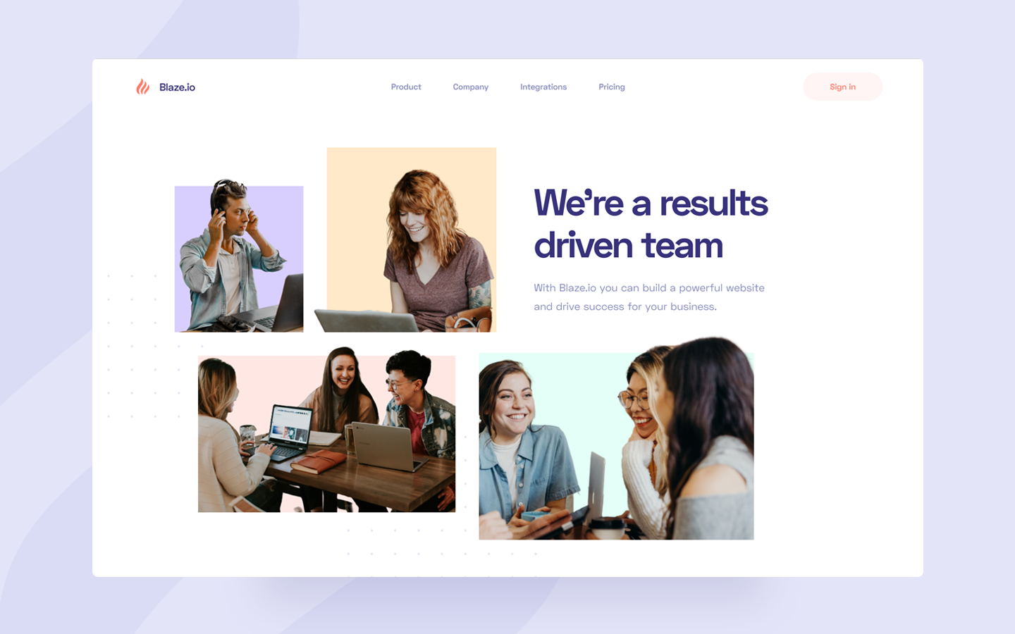 Blaze Startup SaaS Template | Flowbase