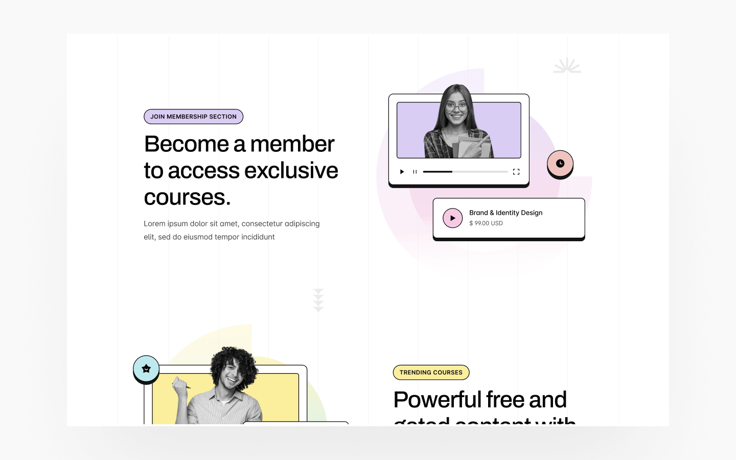 Members Membership & Accounts Template | Flowbase