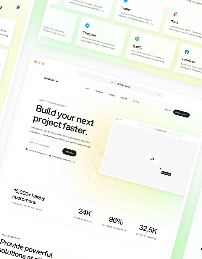 Sublime SaaS Template Template | Flowbase