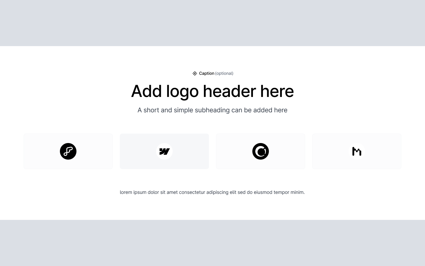 Webflow Logo C01 Component | Flowbase