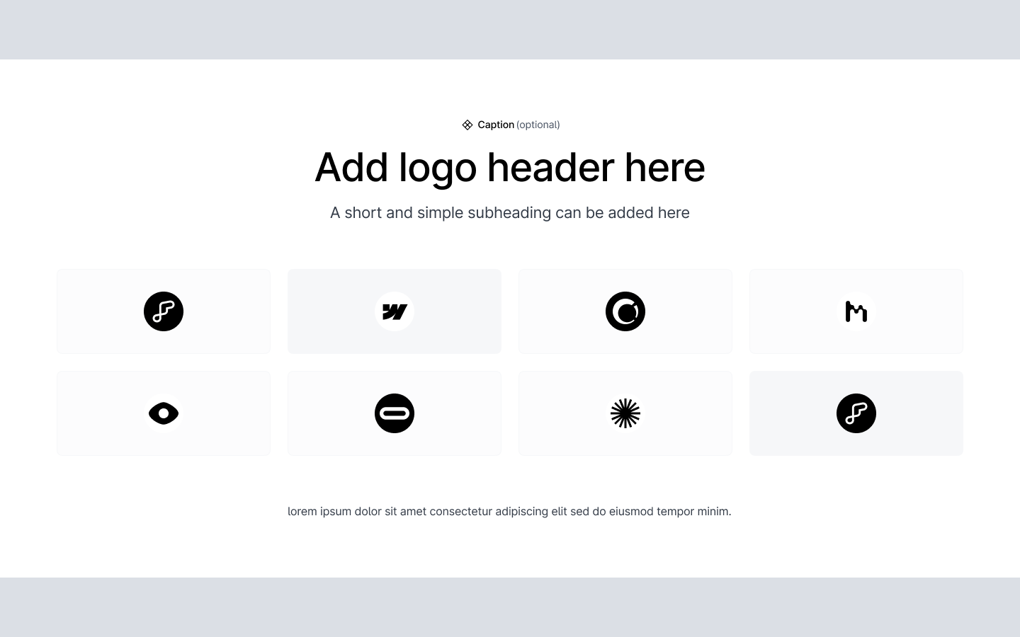 Webflow Logo C02 Component | Flowbase