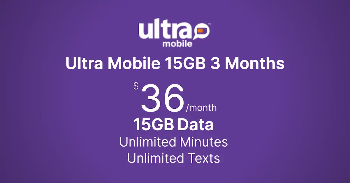 Is Ultra Mobile 15GB 3 Months Worth It for 1 Line?
