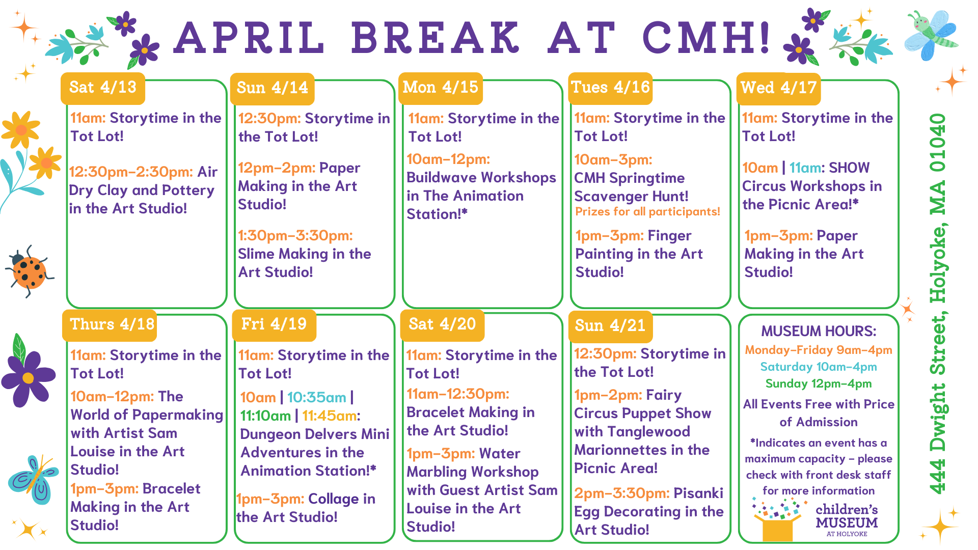 April Break at CMH! | Children's Museum at Holyoke