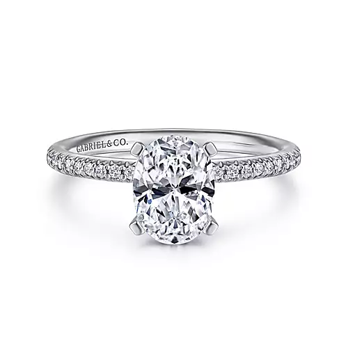 Gabriel & Co. Classic Oval Diamond Engagement Ring (SEM-11610)