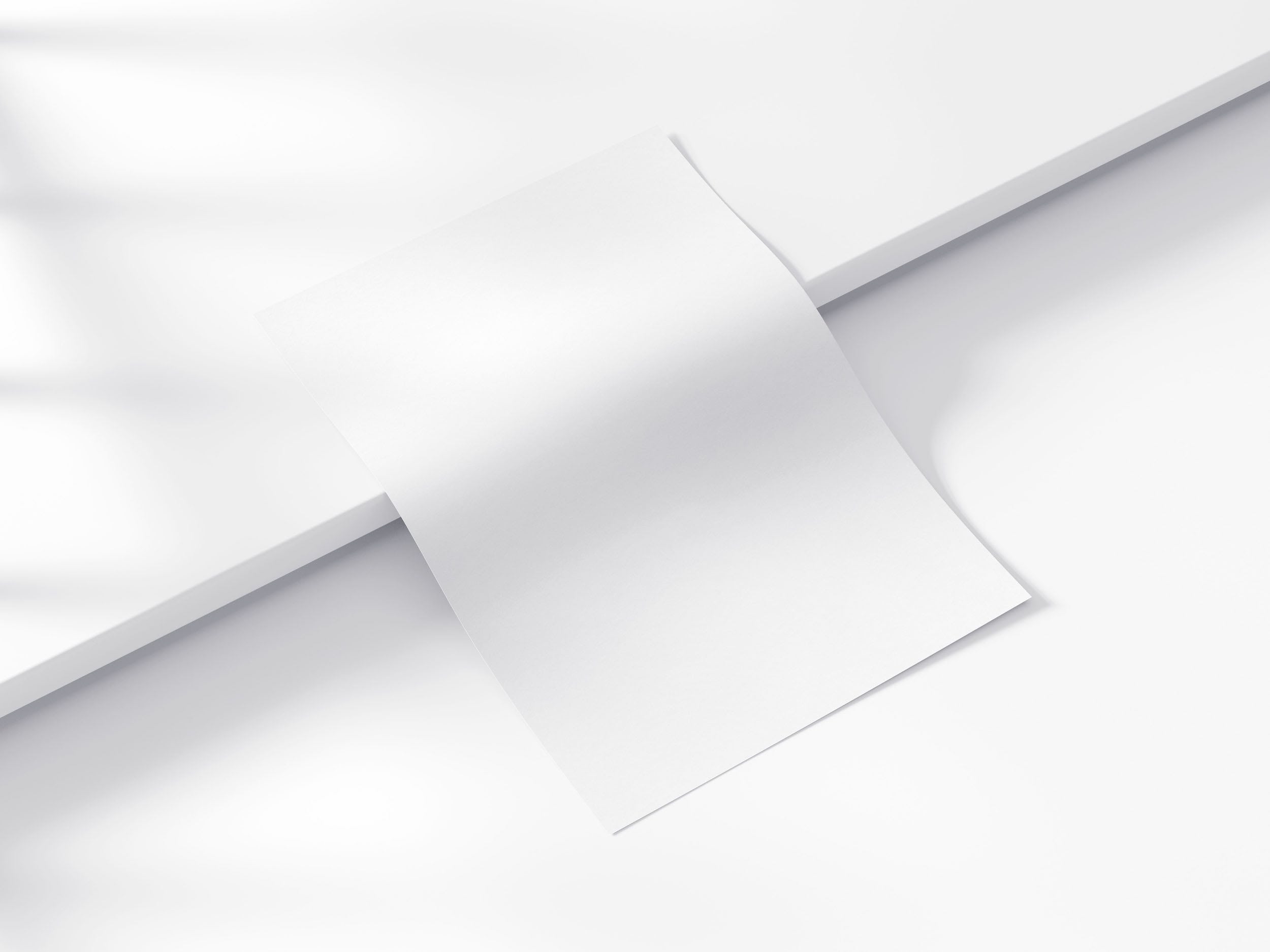 Free 3D Curved Paper Mockup | ls.graphics