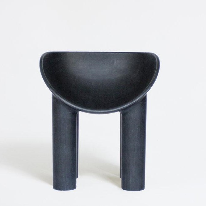 Roly-Poly Dining Chair Charcoal | Faye Toogood | Habachy Designs
