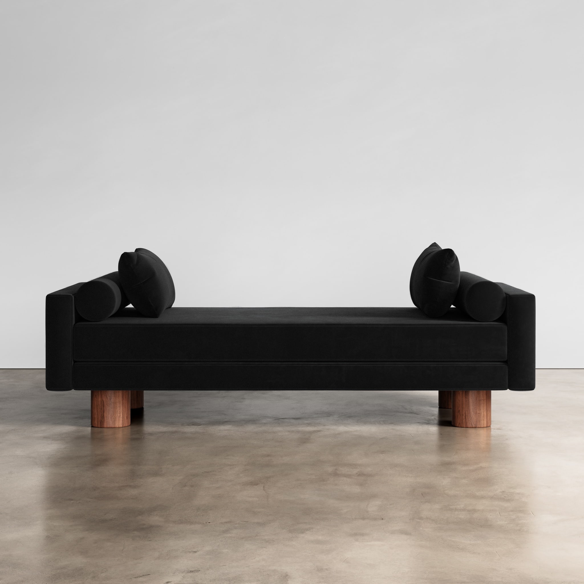 Henri Love Seat Black | Aguirre Design | Habachy Designs