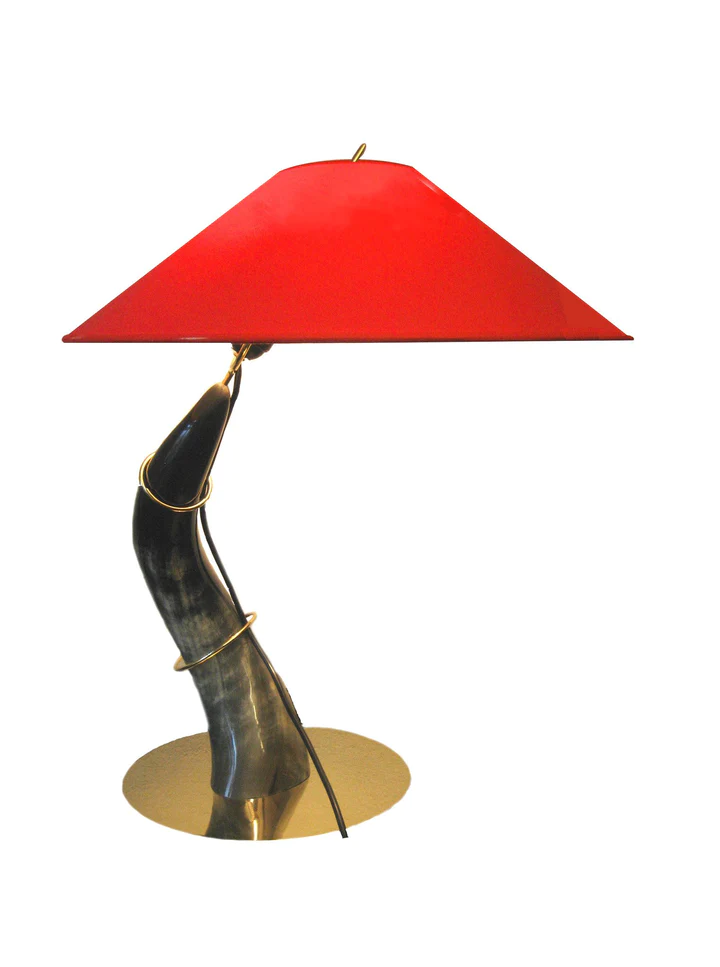 Table Lamp Horn #7255 | Carl Auböck | Habachy Designs