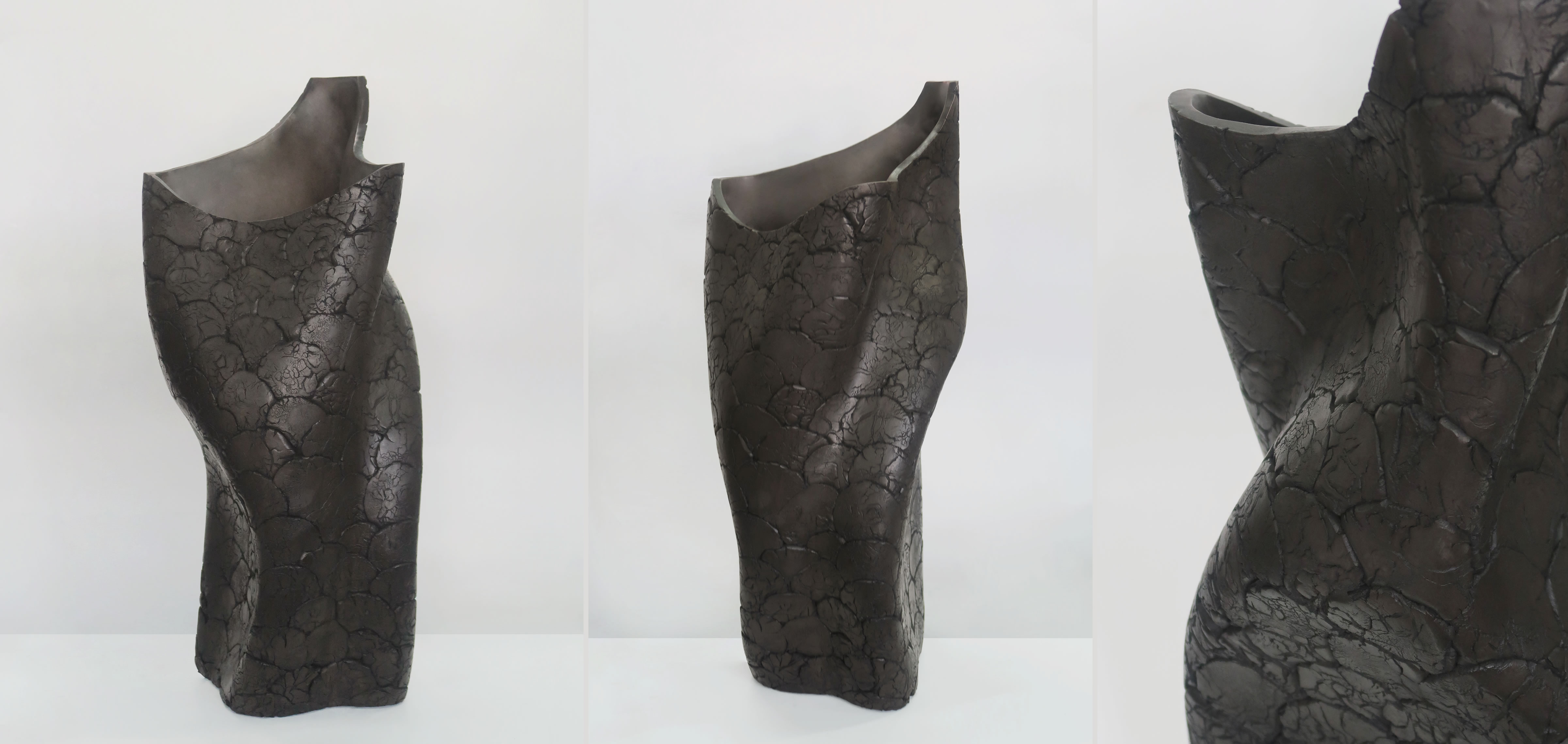 "Burnt And Compressed Dot" On Tall Vase | Gilles Caffier | Habachy Designs