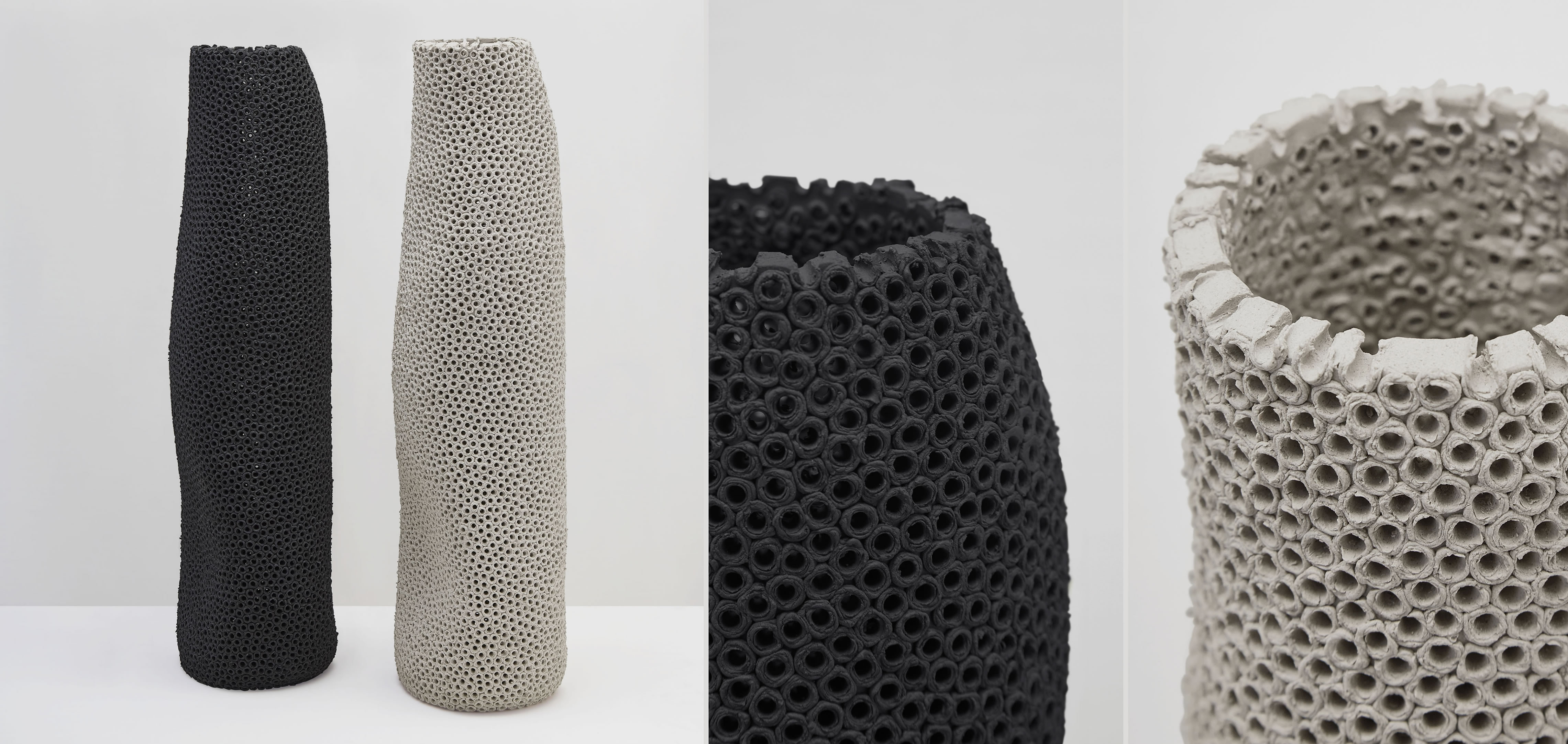 Large Vase Made Of Hand Pierced Texture | Gilles Caffier | Habachy Designs