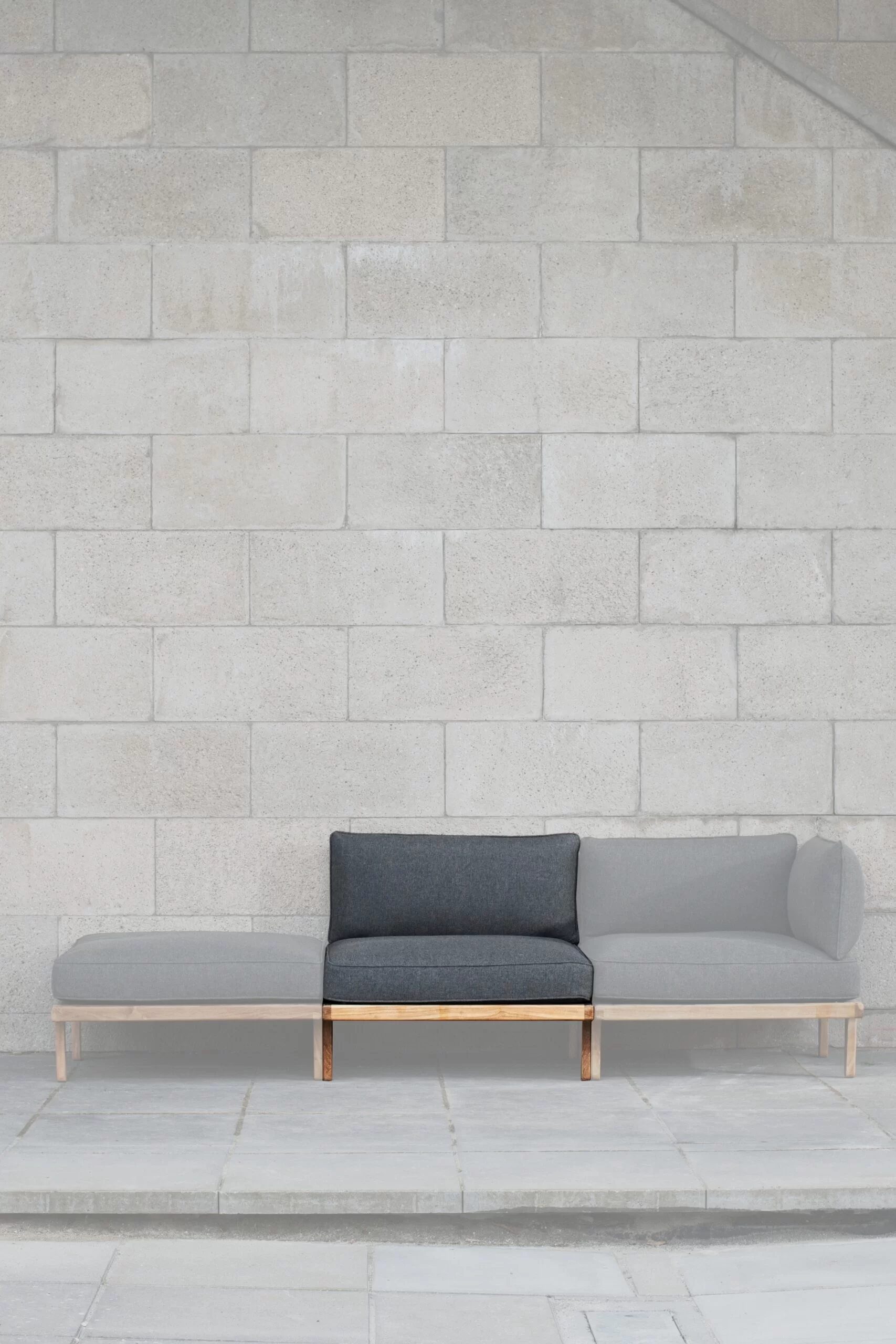 RIB Sofa Module - Back (incl. Cushion) | Sibast Furniture | Habachy Designs