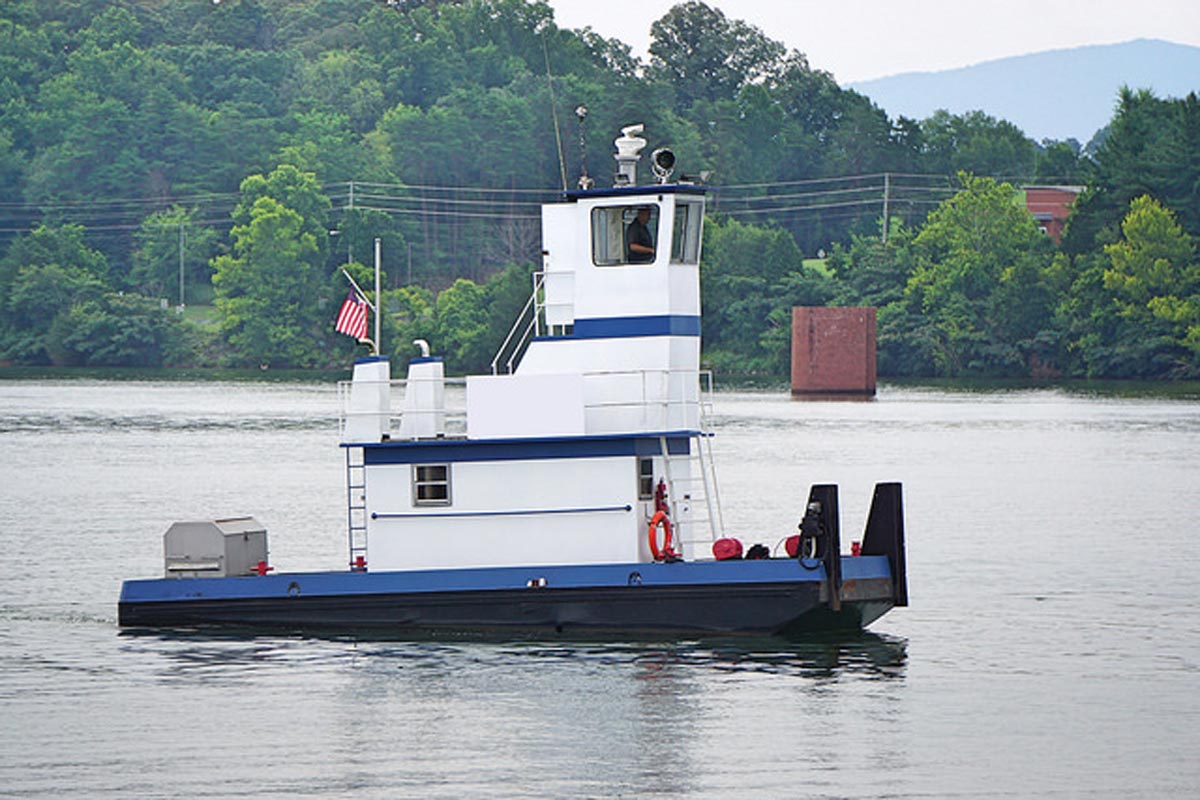 Commercial Steel Push Boat | Harbortowne Marine | Full Service Marine ...