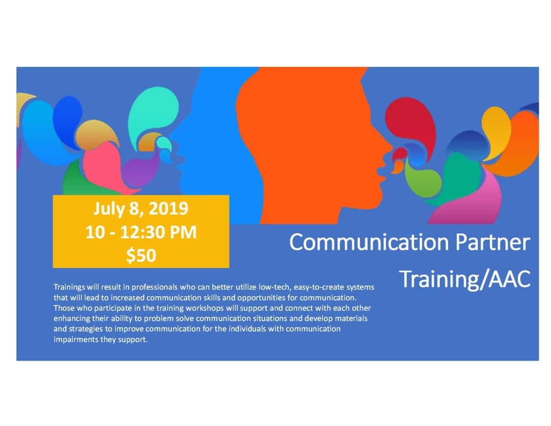 Events - Communication Services - Communication Partner Training/AAC