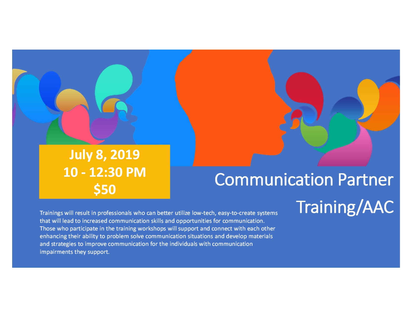 Events - Communication Services - Communication Partner Training/AAC