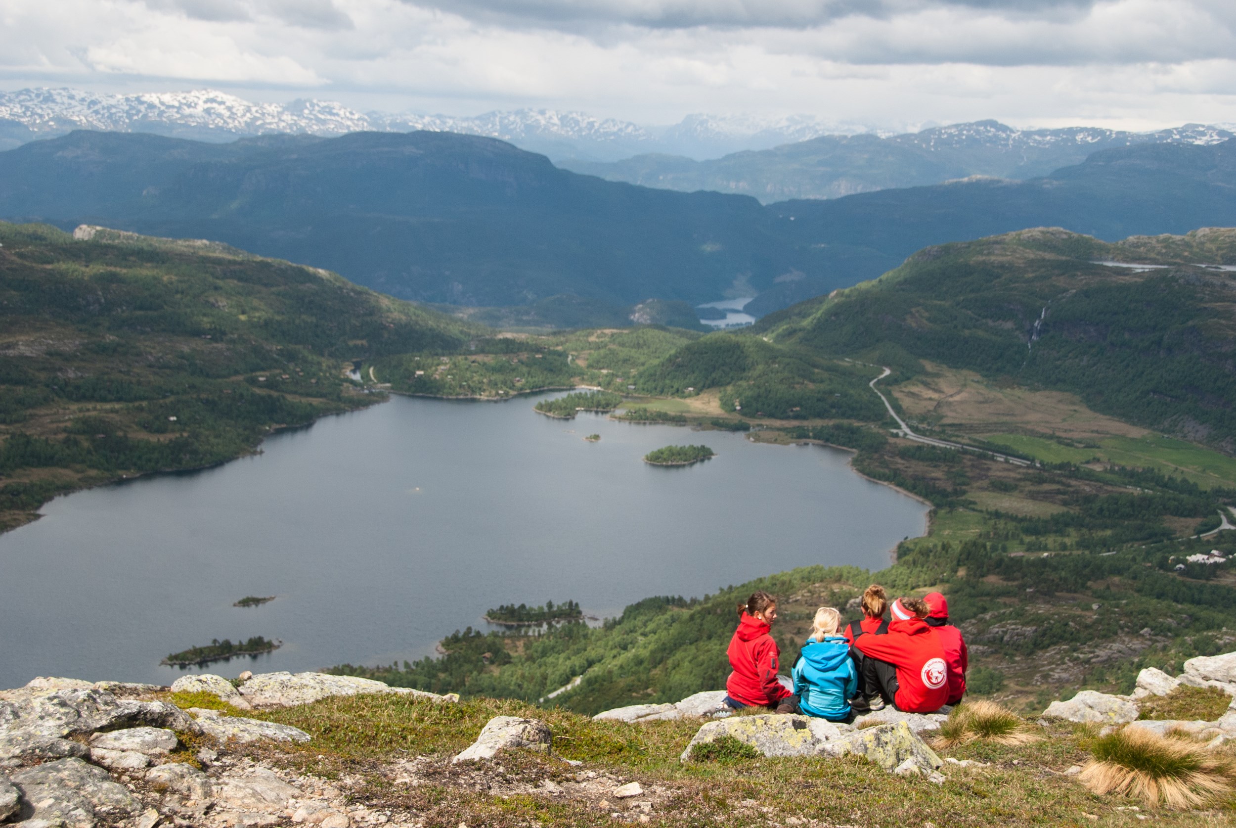 Flott utsikt frå Gullingtoppen