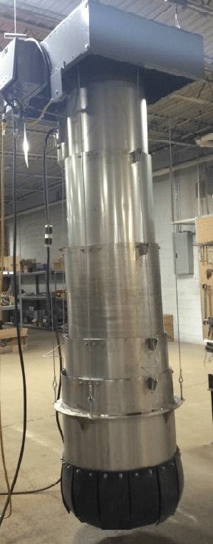 Tube-in-Tube Loading Spout Handling Fertilizer | Vortex
