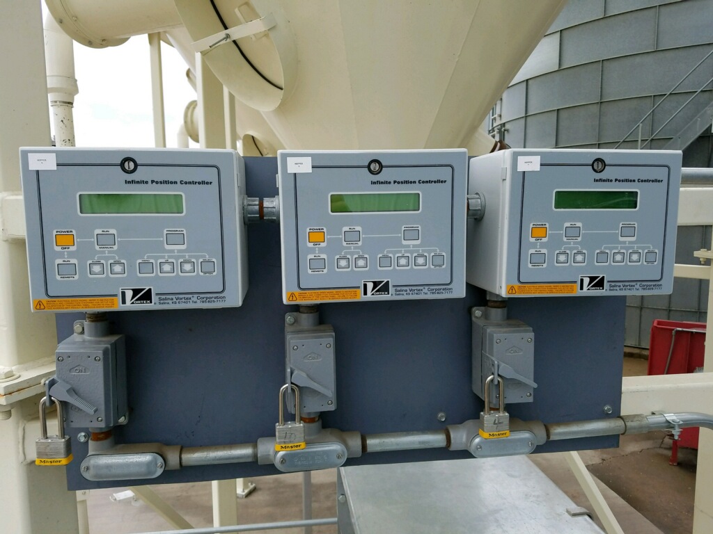 Roller Gates with Infinite Variable Positioners (IVPs) Handling Corn ...