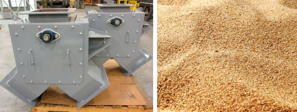 Pivoting Chute Handling Silica Sand | Vortex