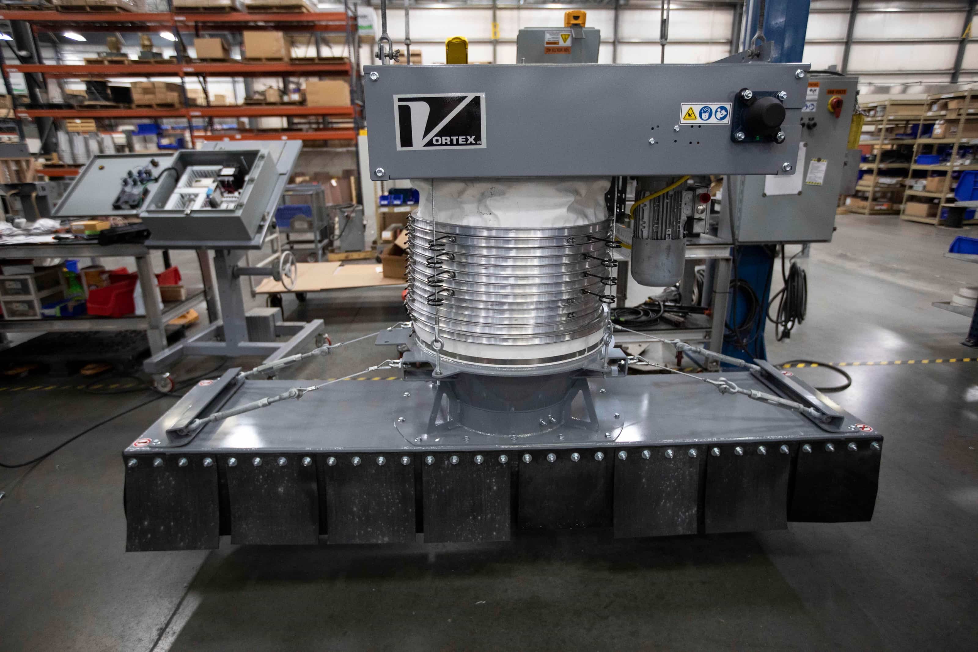 Vortex Telescoping Dust Retrieval Spout Handles Dust | Vortex