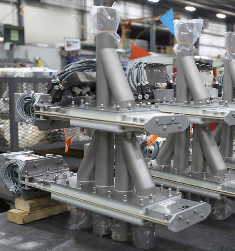 Four-Way Wye Line Diverters to Handle Protein Pulver | Vortex