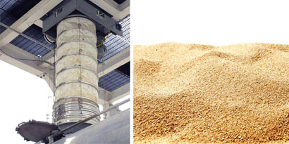 Loading Spout Handling Silica Sand | Vortex