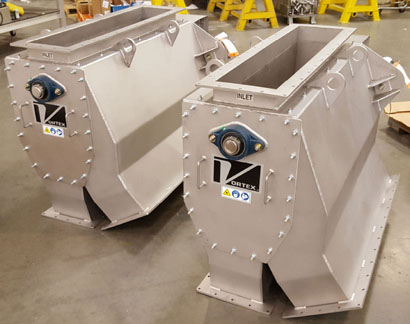 Pivoting Chute Diverter to Handle Potassium Sulfate | Vortex