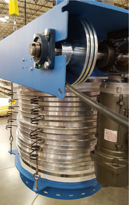 Vortex Loading Spout Handling Biosolids | Vortex