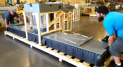 Vortex Loading Spout with Elongated Hatch Handling Industrial Sand | Vortex