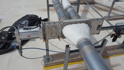 Wye Line Diverter Handling PVC Resin | Vortex