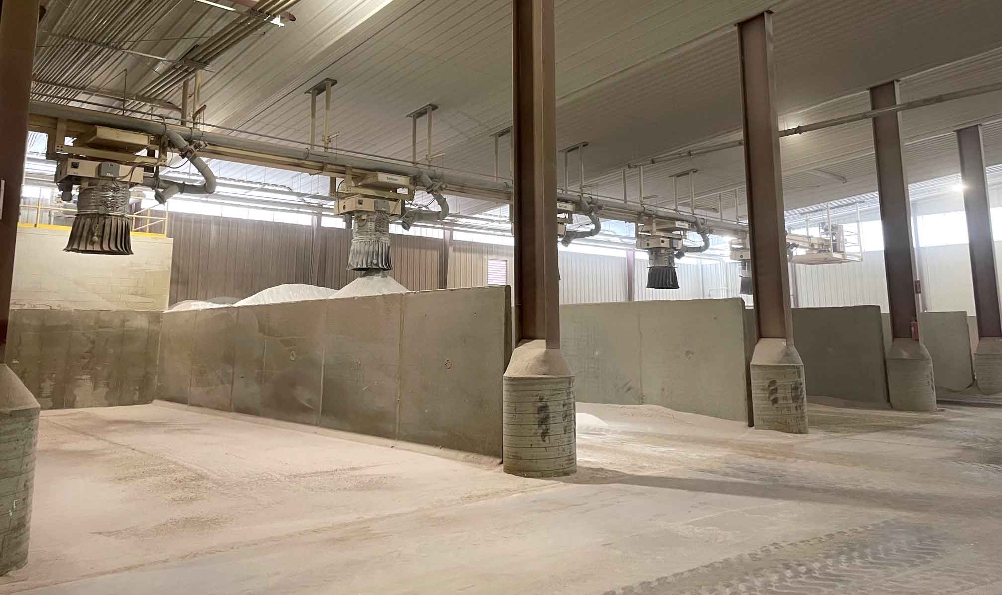 Vortex Telescoping Loading Spouts Handling Individual Feed Ingredients | Vortex