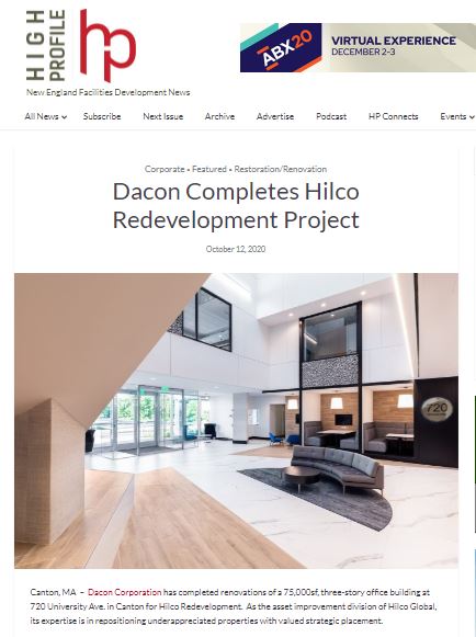 Insight | Dacon Completes Hilco Redevelopment Project | Dacon Corporation