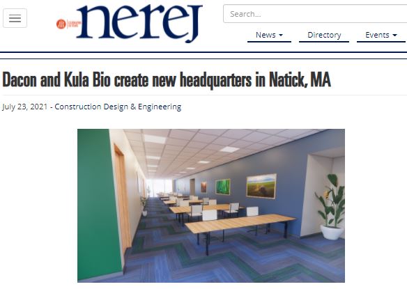 Insight | Dacon and Kula Bio Create New Headquarters in Natick | Dacon ...