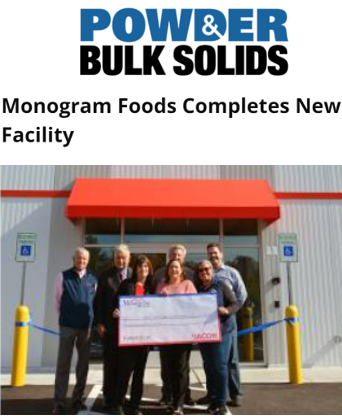 Insight | Monogram Foods Completes New Facility | Dacon Corporation